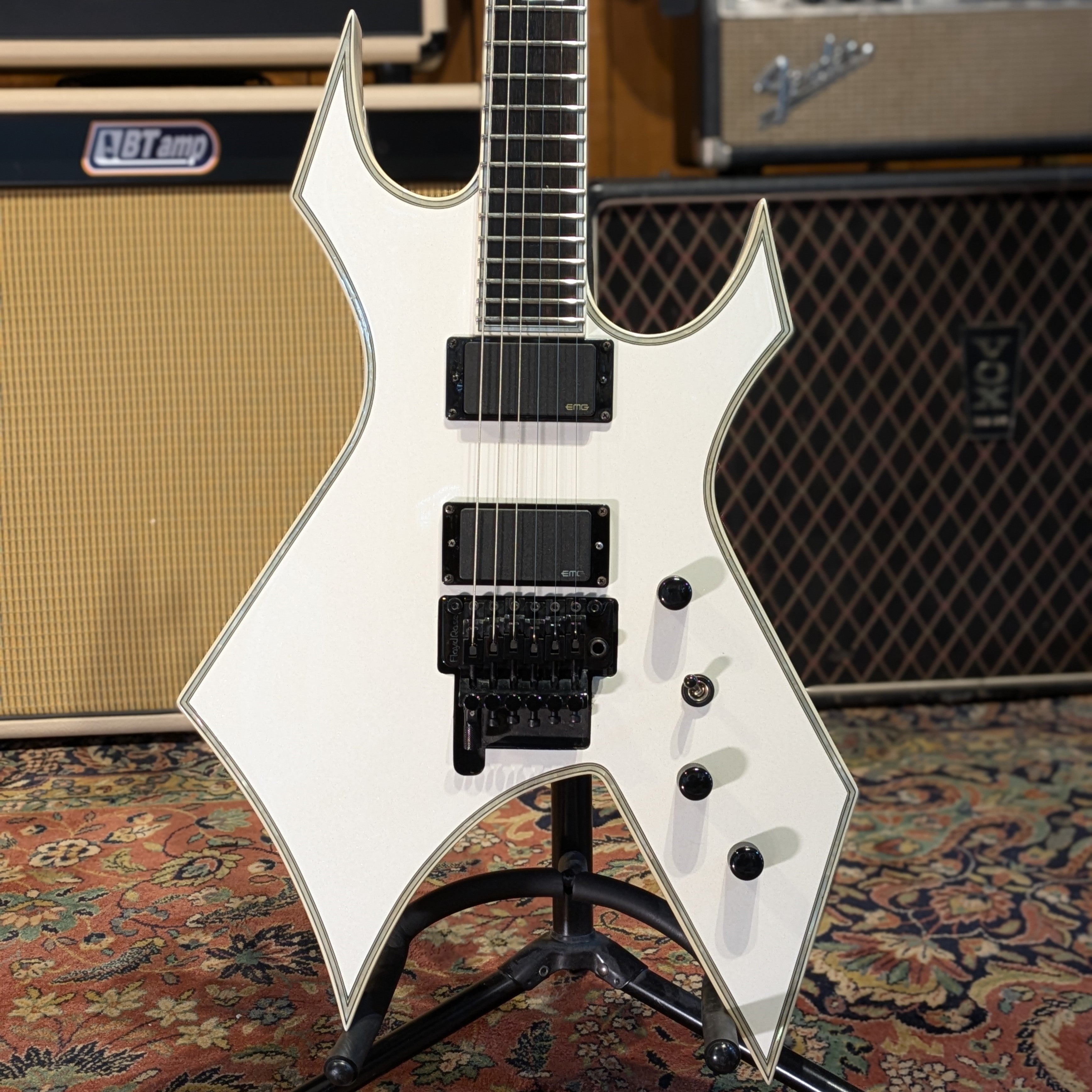 B.C. Rich Warlock NJ DLX 2012 - Pearl White – Le Shop Lyon