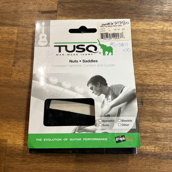 Graph Tech PQ-M100-00 TUSQ Martin-Style Acoustic Guitar Nut Saddles Bl ...
