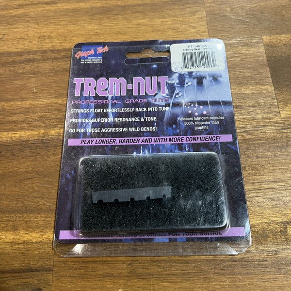 Graph Tech PT-1401-00 BLACK TUSQ XL 1-7/16" B-to-G Slotted Bass Nut ...